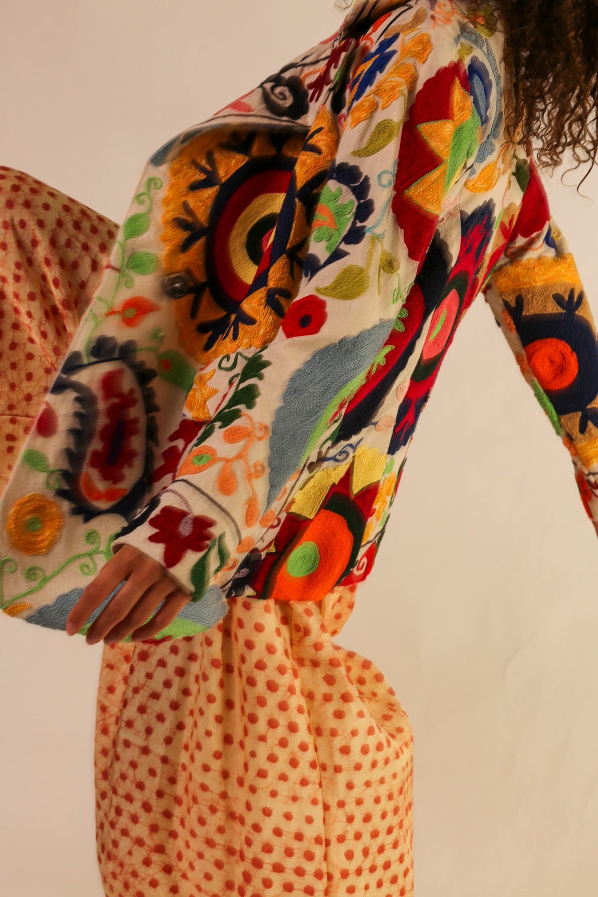 EMBROIDERED JACKET KATIJ, hand made - MOMO NEW YORK - sustainable...