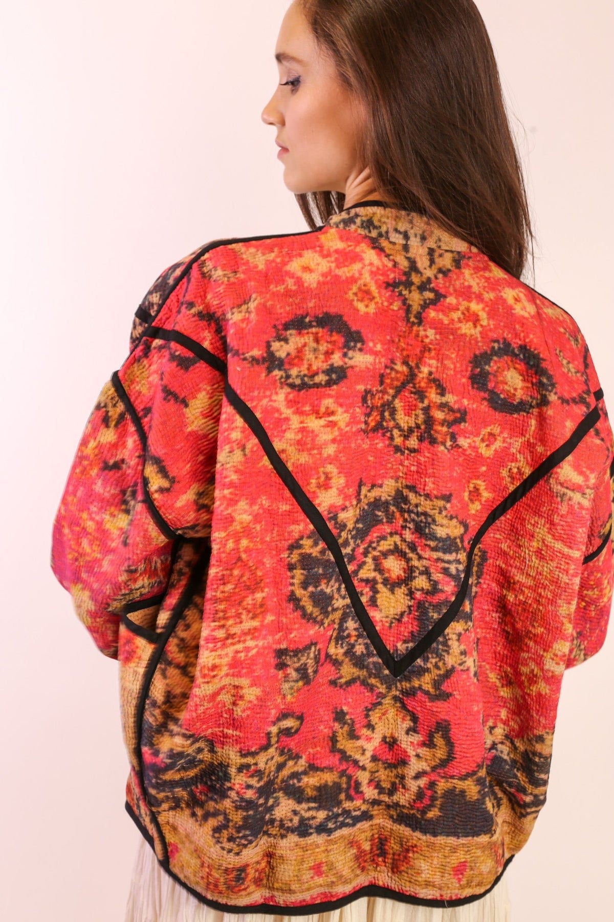 KANTHA JACKET KURA, hand made - MOMO NEW YORK - sustainable fashion