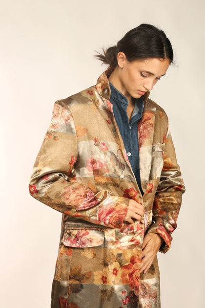 COAT JACKET MARILU, hand made - MOMO NEW YORK - sustainable fashion