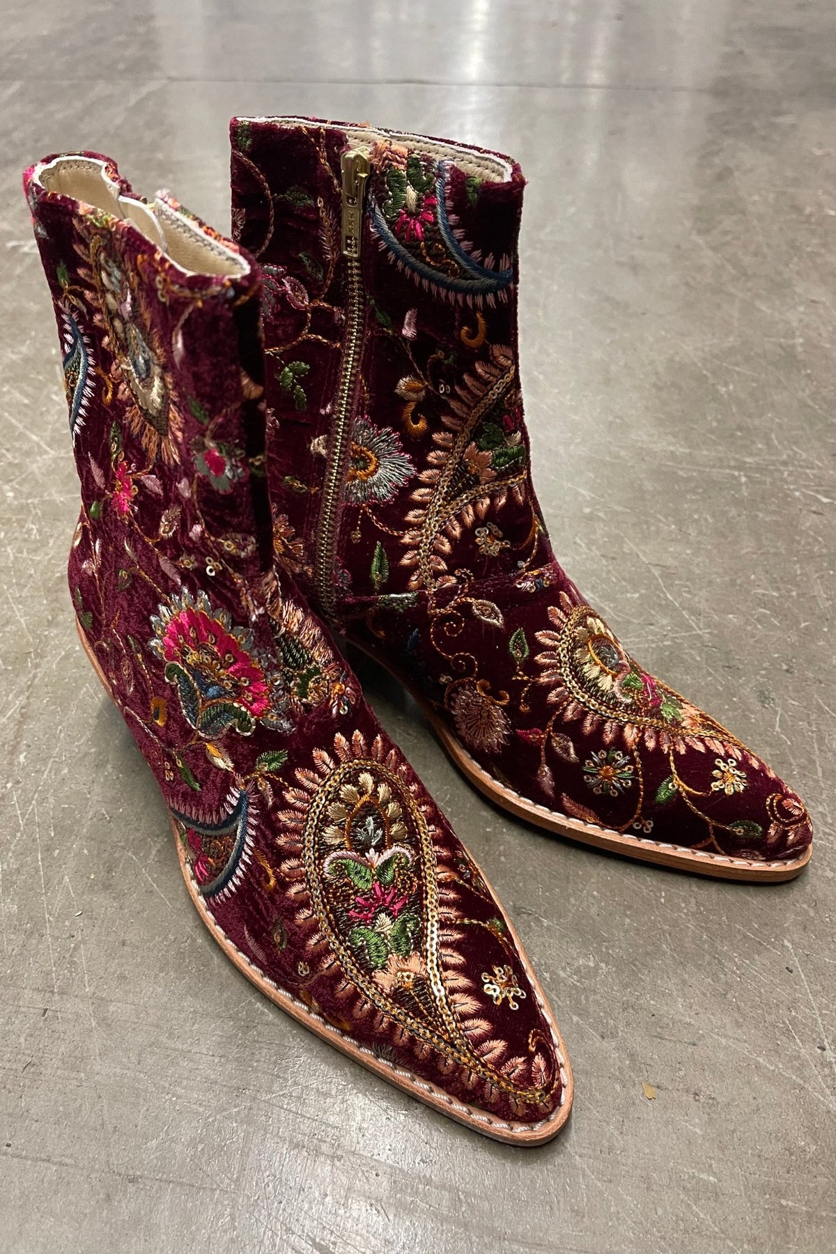 EMBROIDERED BOOTS MELINA, hand made - MOMO NEW YORK - sustainable...
