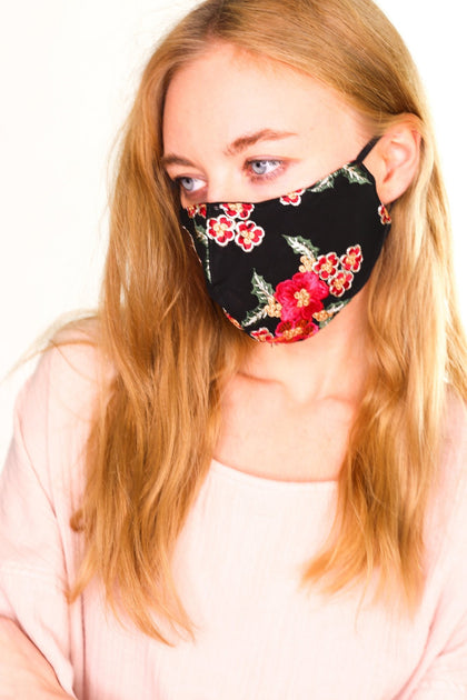 FACE MASK AUSTIN (BLACK), hand made - MOMO NEW YORK - sustainable...