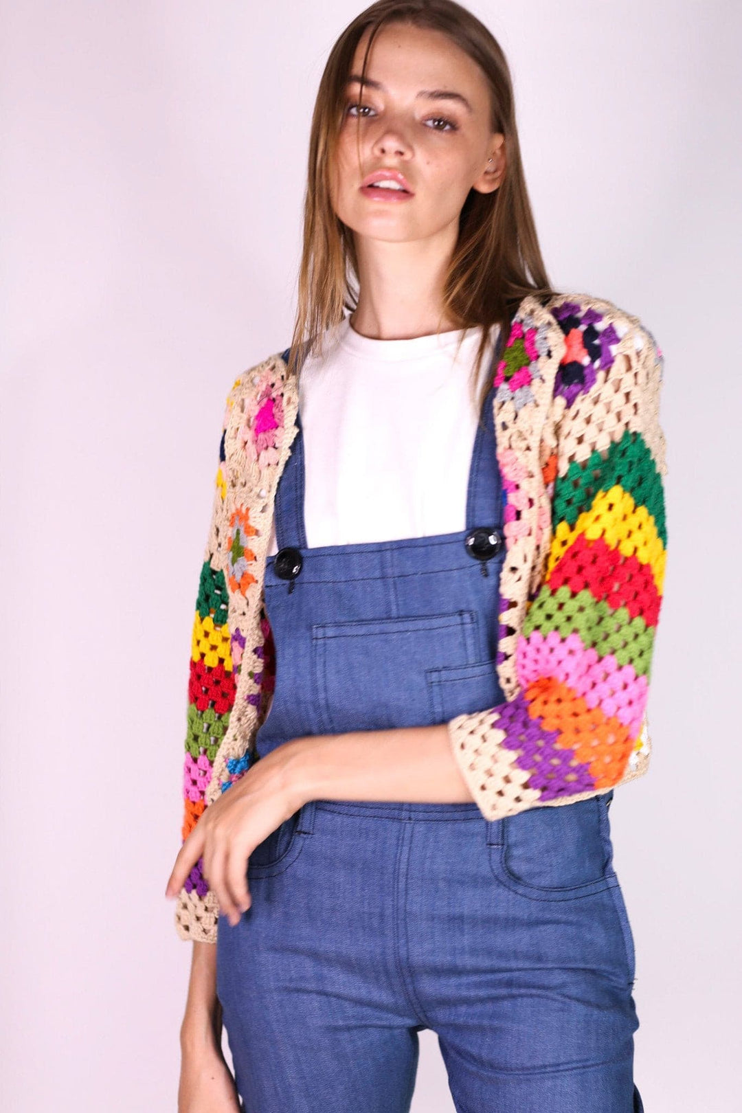 HAND CROCHET CARDIGAN ULLA, hand made - MOMO NEW YORK HAND CROCHET CARDIGAN ULLA, hand made - MOMO NEW YORK